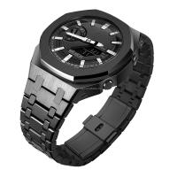 China Casio Watch Modified Case Stainless Steel Band and Metal Bezel for G Shock Ga2100 for sale