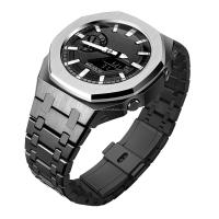 China Casio Watch Modified Case Stainless Steel Band and Metal Bezel for G Shock Ga2100 for sale