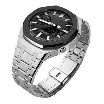 China Original 5th Edition Metal Rubber Watch For Casio GA2100 G Shock Stainless Steel Case for sale