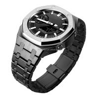 China Original 5th Edition Metal Rubber Watch For Casio GA2100 G Shock Stainless Steel Case for sale