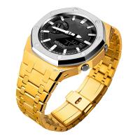 China Original 5th Edition Metal Rubber Watch For Casio GA2100 G Shock Stainless Steel Case for sale