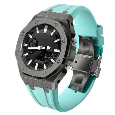 China Casio Watch Modified Case Luxury Value Stainless Steel Band And Strap For G Shock GA2100 for sale