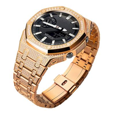 China 5th Generation Stainless Steel Watch Case And Strap Mod Kit For Casio G Shock GA2100 for sale
