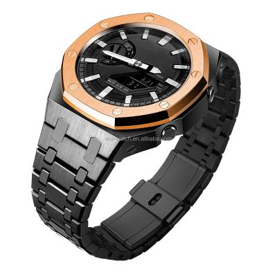 China Stainless Steel Metal Wristband For Casio Oak G Shock Ga2100 Modified Watches Mod Kit for sale