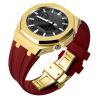 China Stainless Steel Case And Silicone Resin Watch Band For Casio G Shock Ga2100 5th Update for sale