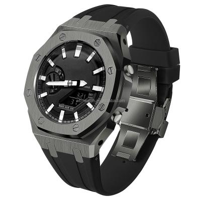 China Stainless Steel Watch Case And Band For Casio Ga2100 Modification Metal Silicone Strap for sale