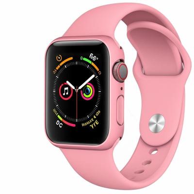 China Pink Apple Watch Case Shock Absorption Designed To Fit Apple Watch 4 5 6 SE 7 8 Protective Impact Resistant Cover for sale