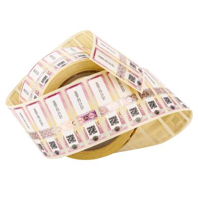 China OEM / ODM Security Label Stickers Rainbow Gradient Custom Printing Label for sale