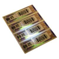 China HX Security Label Stickers Russian Wine Bottle Label Anti Counterfeiting ROHS for sale