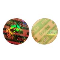 China Polarized Custom Security Stickers Bronzing Round Trademark Stickers for sale
