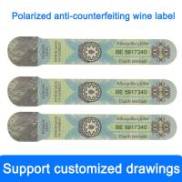 China Fully Printable Custom Wine Bottle Labels , Waterproof Fade Resistant Adhesive Wine Labels for sale