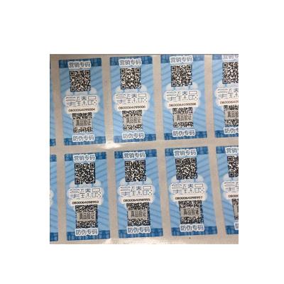 China Customized Thickness Holographic Security Stickers Glossy Surface Vinyl Material for sale