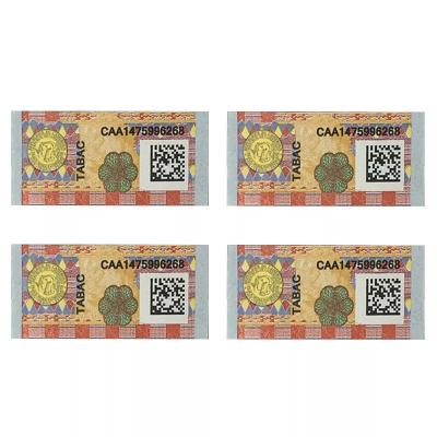 China Adhesive Custom Printing Sticker Mozambique Tobacco Tax Stamp Duty for sale