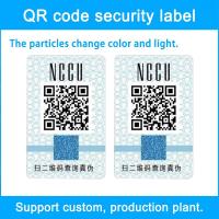 China Oilproof Anti Counterfeiting Label With Offset / Silk Screen / Digital Printing for sale