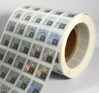 China Paper / Vinyl / PET Security Label Stickers Strong Adhesive Waterproof Tamper Proof for sale