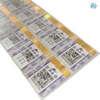 China Customized Security Label Stickers Custom Printed Paper Vinyl PET for sale