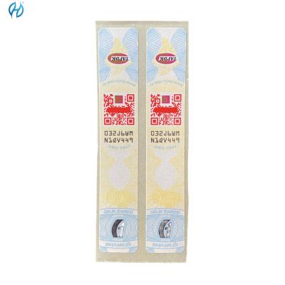 China Paper Anti Counterfeiting Security Label Stickers Customized Thickness for sale