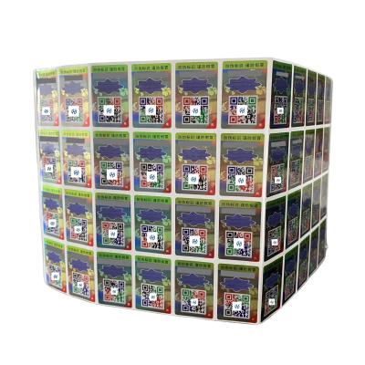 China Unique Custom Logo Holographic Security Stickers Permanent Adhesive Custom Shape and Color for sale