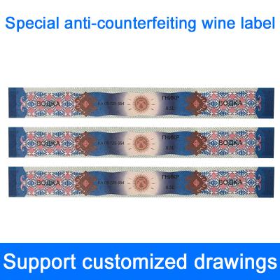 China Fade Resistant Wine Label Stickers Full Color Printing Tear Resistant for sale