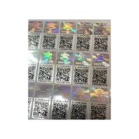 China Roll Packaging Type Adhesive Anti Fake Stickers with Customized Hidden Message OPENVOID for sale