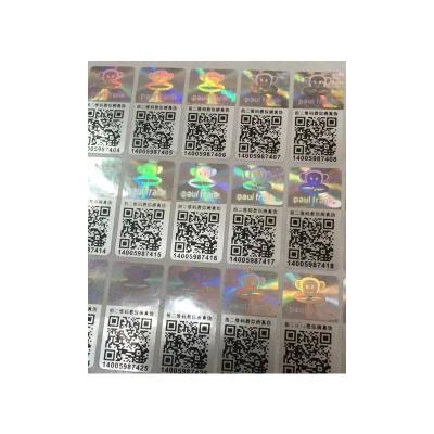 China Roll Packaging Type Adhesive Anti Fake Stickers with Customized Hidden Message OPENVOID for sale