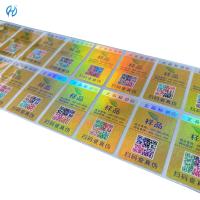 China Custom Order Accepted Hot Stamp Stickers Reflective Foil Printing With Normal Adhesive for sale
