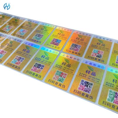 China Custom Order Accepted Hot Stamp Stickers Reflective Foil Printing With Normal Adhesive for sale