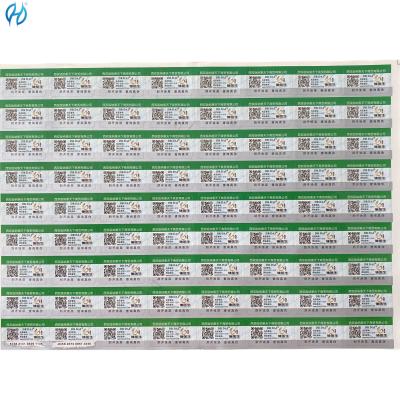 China Rectangle Self-adhesive Safety label for Security Labeling and Labeling Requirements for sale