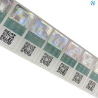 China Release Shape VOID Adhesive Anti Fake Stickers in White for Guaranteed Product Identification for sale