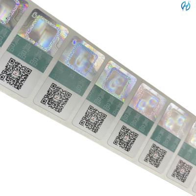 China Release Shape VOID Adhesive Anti Fake Stickers in White for Guaranteed Product Identification for sale