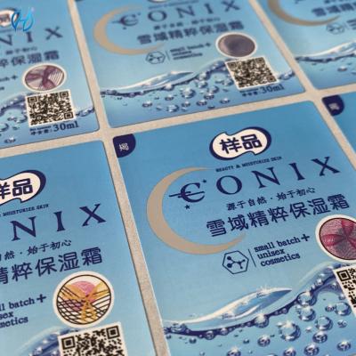China Waterproof Foil Stamped Labels , Hot Stamp Stickers For Eye-Catching Results for sale
