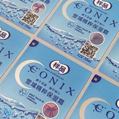 China Holographic Tamper-evident Self-adhesive Safety Label In Silver Glossy Or Matte Finish for sale