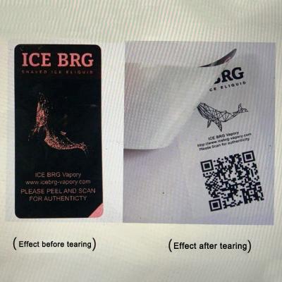 China Core Size 1 Inch Double Layer Labels in Paper or Synthetic Materials Samples Ideal for Branding and Product Information for sale