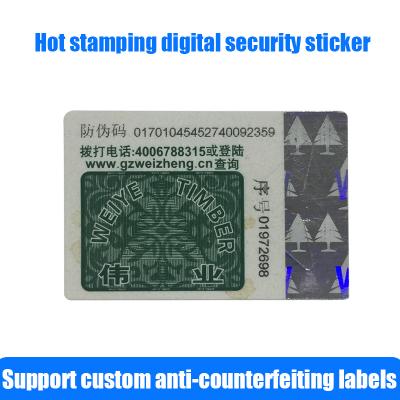 China Silicone Paper Backingmaterial Hot Stamping Label Custom Order Glossy Finish Provides Excellent Print and Color Vibrancy for sale