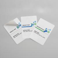 China Two Layers With Peelable Top Layer Medium sized Sticker Labels Ideal for Packaging Product Information and Instructions for sale