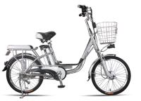 China 20 Inches Battery Powered Bicycles Sliver Commuter Electric Bike 48V8Ah for sale