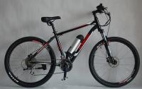 China Brushless Electric Motor Mountain Bike Black Full Suspension Electric Mountain Bike for sale