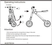China AOWA Folding E Scooter Waterproof Electric Foldable Scooter With CE Certifications for sale