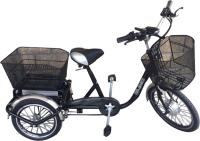 China Front Basket Adult Electric Tricycles Rear Cargo , 3 Wheel Electric Bicycle for sale