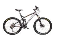 China 250W Power Mountain Electric Bike Sliver Electric Mountain Bike Full Suspension for sale