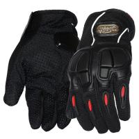 China Women Motorcycle Gloves Sport Racing Leather Riding Gloves With Reflective Stripe for sale