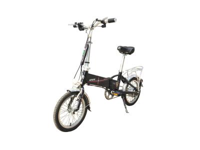 China 14 Inch Hybrid Folding Electric Bike , Foldable Electric Bicycle With Lithium Battery for sale