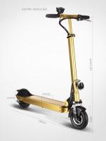 China Yellow Commuter Folding Electric Scooter , 14.8kg Foldable Motorized Scooter for sale