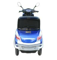 China Comfortable 4 Wheel Power Scooters Blue Battery Operated Scooter  Max. Speed 10km/h for sale