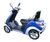 China Comfortable 4 Wheel Power Scooters Blue Battery Operated Scooter  Max. Speed 10km/h for sale
