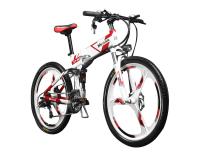 China 26 inch Folding Mountain Electric Bike With Suspension and Shimano Derailleur for sale