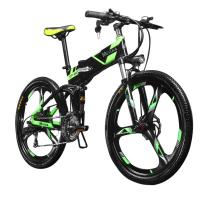 China 26 inch Folding Mountain Electric Bike With Suspension and Shimano Derailleur for sale