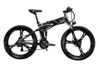China 26 inch Folding Mountain Electric Bike With Suspension and Shimano Derailleur for sale