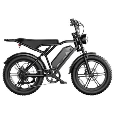 China R002 20''*4.0 1500W Full Suspension Moped-style Electric Bike Europe Warehouse Stock Fat Tire Bike for sale