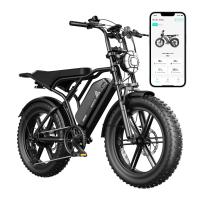 China R002 20''*4.0 1500W Full Suspension Moped-style Electric Bike Europe Warehouse Stock Fat Tire Bike for sale